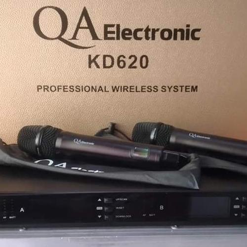 Jual mic wireless QA electronic kd620 kd -MERAH / HITAM / KUNING ...