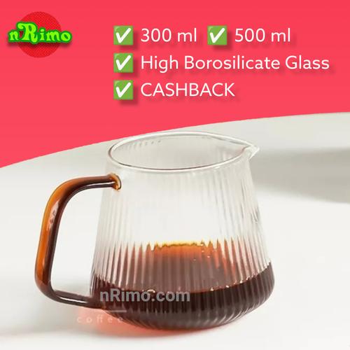 Jual Server Kopi V60 Coffee Maker Glass Pot Dripper Brewer Pitcher Kaca ...