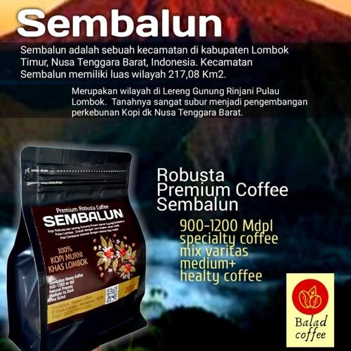 Jual Kopi Robusta Sembalun Sajang - Khas Lombok 200gram - Giling Kasar ...