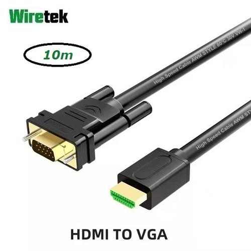 Jual Kabel HDMI to VGA 10 meter WIRETEK - Jakarta Pusat - Tokomipo1 ...