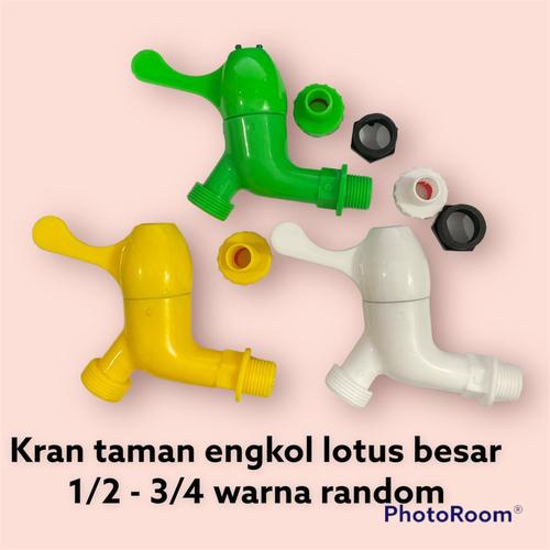 Jual Kran Plastik / Kran Taman Engkol Besar 1/2 - 3/4 Merek Lotus/Keran ...