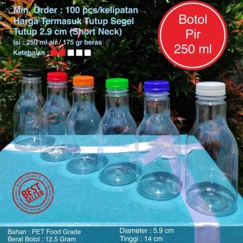 Jual Botol Pir 250 ml / Botol Plastik 250 ml / Botol Pear / Botol ...