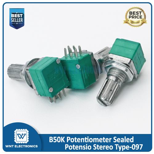 Jual Sealed B50K Potentiometer 097 - Potensio Stereo 50K Potensio 50K ...