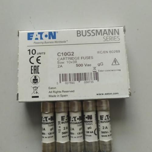 Jual FUSE BUSSMANN 10x38 2A 500V BUSSMANN C10G2 FUSE 10 x 38 2A 500V 120kA - Jakarta Barat ...