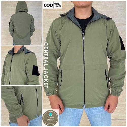 Jual Jaket Tactical TAD Waterproof - Jaket Pria Parasut Taslan Velcro ...
