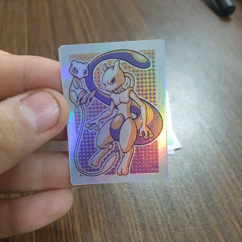 Jual Sticker Hologram Anime - PSH1157 - Pokemon - Mewtwo Mew - Jakarta ...