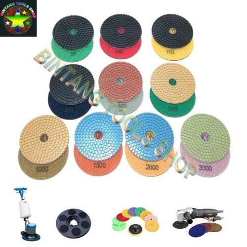 Jual Tokyo Diamond Pad 4 inch Poles Marmer Granit Pad Mesin Poles ...