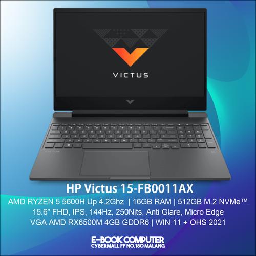 Jual HP Victus 15-fb0011AX AMD Ryzen 5-5600H 16GB 512SSD RX6500M Win11 OHS - Kota Malang - E ...