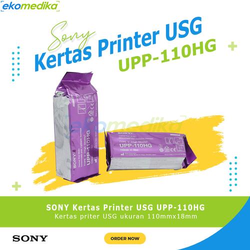 Jual SONY Kertas Printer USG UPP 110HG 110mmx18mm / FOCCUS Kertas ...