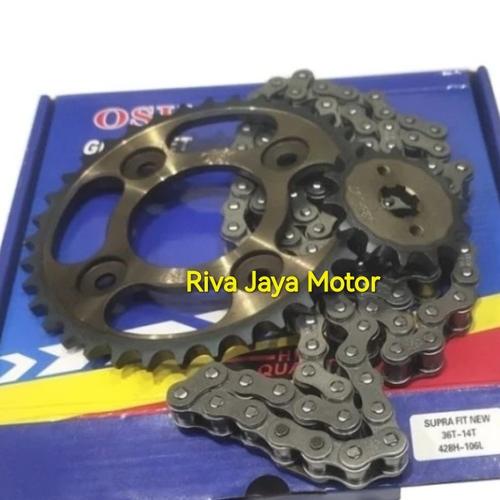Jual Gear Paket Gir Set + Rantai Supra Fit New Revo Lama Osk - Kota ...