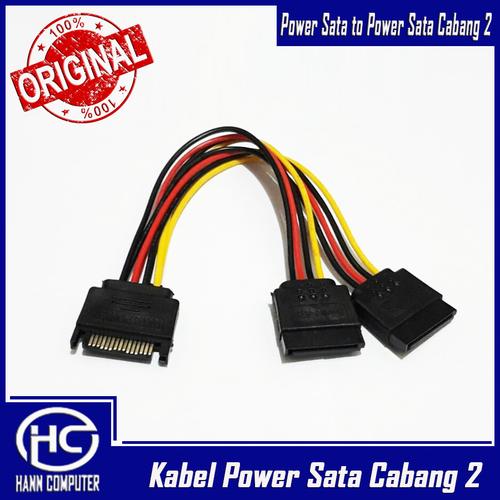 Jual Kabel Power Sata to Power Sata Cabang 2/ Kabel Spliter Power Sata ...