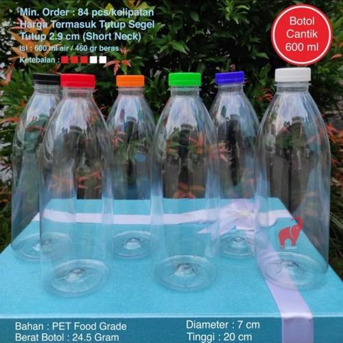 Jual Botol Cantik 600 ml / Botol Plastik 600 ml / Botol Valencia SN ...