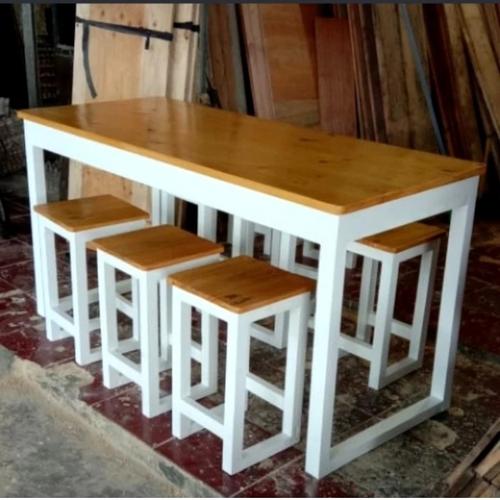Jual meja cafe /meja resto /meja 6 kursi bahan kayu jati Belanda - Kota Tangerang - UD.SHOFIA ...
