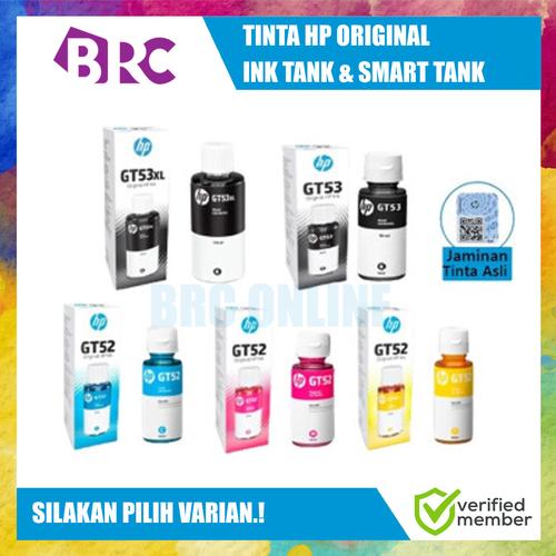 Jual Tinta HP Ink Tank Smart Tank GT53 GT52 GT51 XL Black Color ...