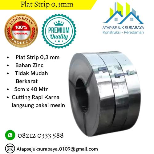 Jual Plat Strip 0.30mm x 40 mtr untuk atap - Kota Surabaya - Atap Sejuk ...