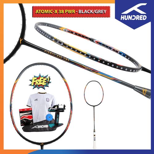 Promo HUNDRED RAKET ATOMIC-X 38 POWER RAKET BADMINTON ORIGINAL - PKT ...
