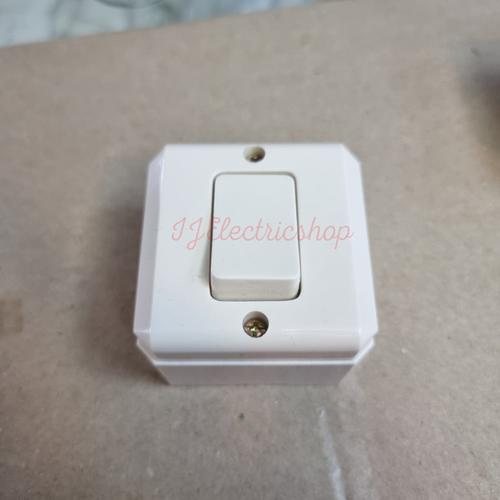 Jual SAKLAR ENGKEL OUTBOW BROCO SAKLAR TEMPEL TUNGGAL SINGLE NEW GEE ...