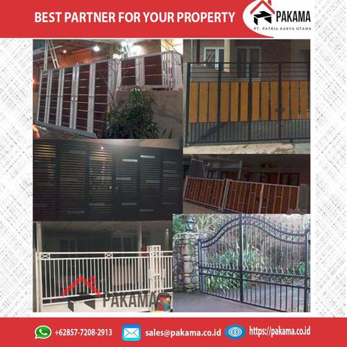 Jual Pagar rumah minimalis besi hollow galvanis - Biaya Tambahan - Kota ...