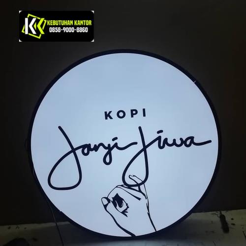 Jual Jual Neon Box Bulat Neon Box Bulat Cafe / Bakso Neon Box Led ...