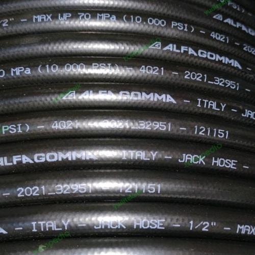 Jual selang hydraulic high pressure uk.1/2" 10.000 psi/ 700 bar ×5 mtr ...