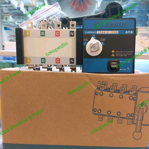 Jual ATS LARKIN 4P 100A LTS4-G Atys Automatic /PLN GENSET /OHM SAKLAR ...
