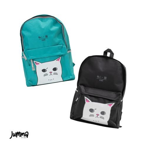 Jual Jumma Kids Hello Cat Black Medium Sz | Tas Punggung Anak - black ...