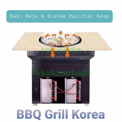 Jual Kaki Meja dgn Sistem Purifier Asap BBQ Grill Korea (Incl Grill ...