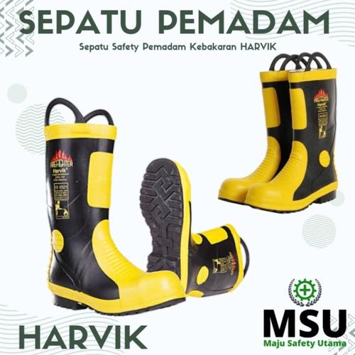Jual sepatu pemadam harvik boots sepatu safety damkar harvik sepatu ...