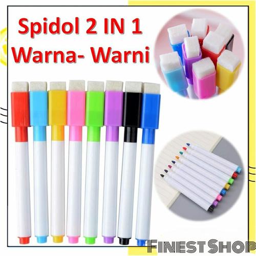 Jual Spidol Mini Wipe Clean Warna 2in1 Whiteboard Papan Tulis ...