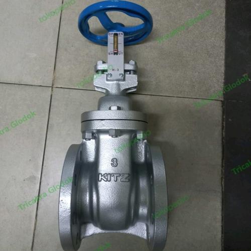 Jual gate valve kitz 3inch/gate valve kitz cast iron jis10k 3inch/FCHI ...