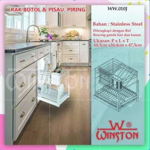 Jual Rak Tarik Stainless Winstonsby WW 010 J for Kitchen Set Kabinet ...