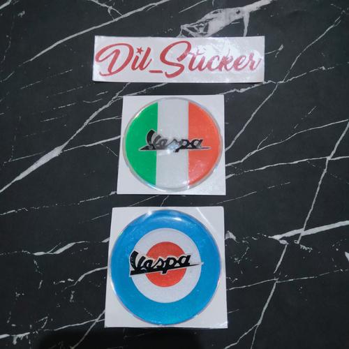 Jual STICKER EMBLEM VESPA ITALY BULAT LOGO VESPA RETRO TIMBUL 3D - B ...