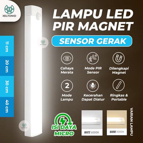 Promo Lampu Tempel Magnetic LED Sensor Gerak Lampu Dinding Lemari ...