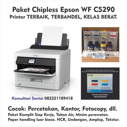 Jual Printer EPSON WorkForce WF-C5290 5290 Paket CISS Infus Chip ...