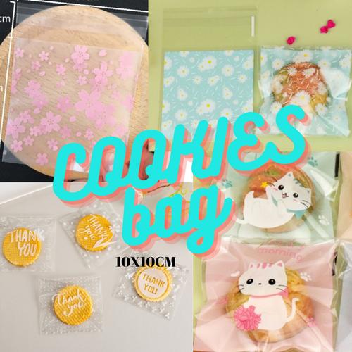 Jual PLASTIC COOKIE OPP BAGS 100PCS JAR 10X10CM CANDY COOKIES BAG ...
