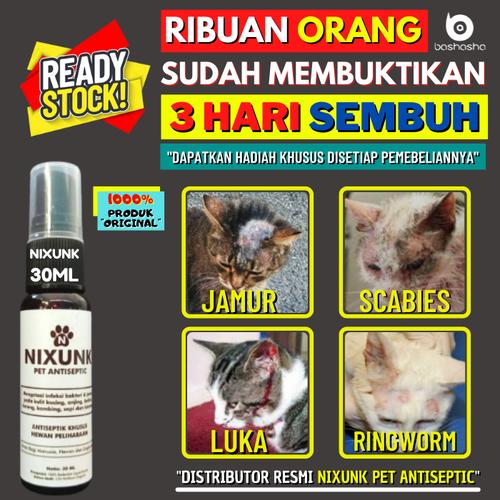 Jual Obat Jamur Kucing Scabies Demodex Infeksi Kulit Kudis Anjing 30ML ...