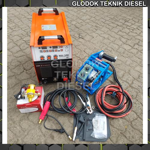 Jual Mesin Las MIG500 MIG 500 CO2 + Wire Feeder Welding Machine TERBAIK ...