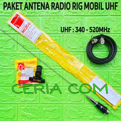 Jual PAKET ANTENA RIG UHF MC200 ANTENNA RADIO RIG MOBIL UHF MC200 UHF ...