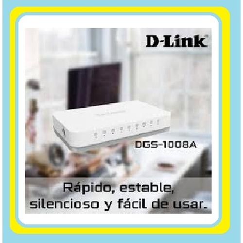Jual D-Link 8 Port 10 /100/1000 Gigabit Easy Desktop Switch | DGS-1008A ...