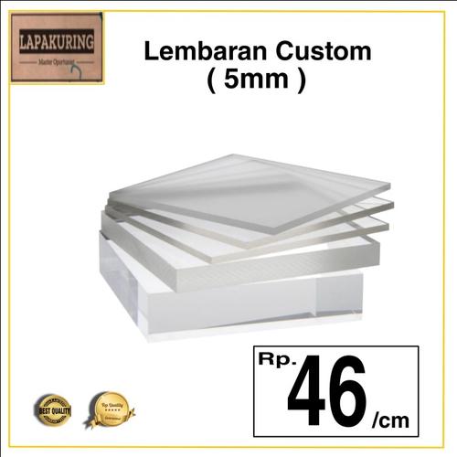 Jual Akrilik Lembaran 5mm Bening Custom Potongan Acrylic - Kab. Bogor - Lapakuring Akrilik ...