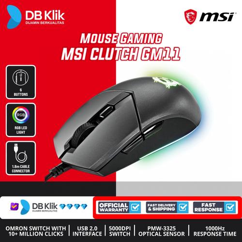 Jual Mouse Gaming MSI CLUTCH GM 11 Wired 5000DPI - MSI CLUTCH GM 11 ...