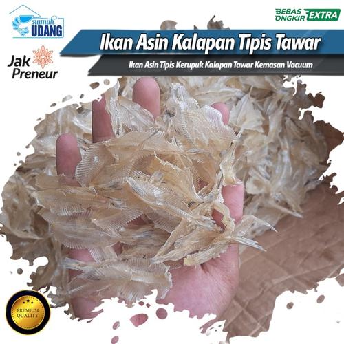 Jual Ikan Asin Kerupuk Pakang Kalapan Tipis TAWAR Garing Renyah 250 ...