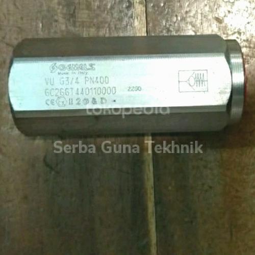 Jual Check Valve Gemels 1" inch PN 350 Chek Valep Hydraulic Carbon ...