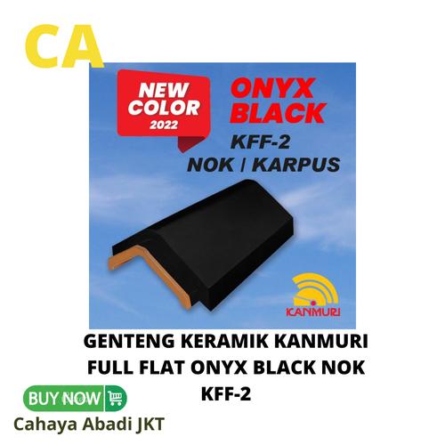 Jual NOK GENTENG KERAMIK KANMURI FULL FLAT ONYX BLACK KFF-2 - Jakarta Pusat - CAHAYA ABADI JKT ...