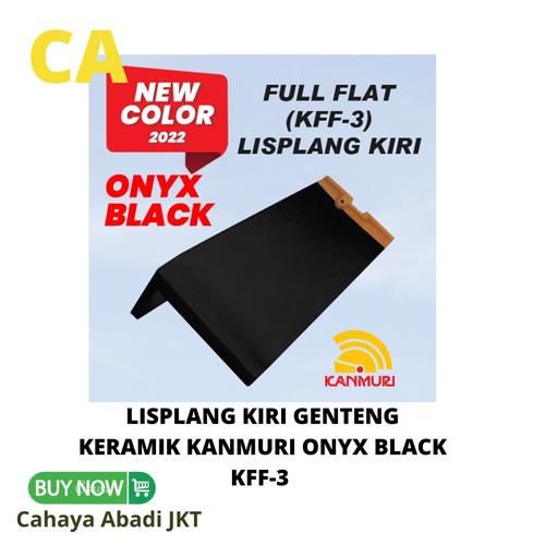 Jual LISPLANG KIRI GENTENG KERAMIK KANMURI ONYX BLACK KFF-3 - Jakarta Pusat - CAHAYA ABADI JKT ...