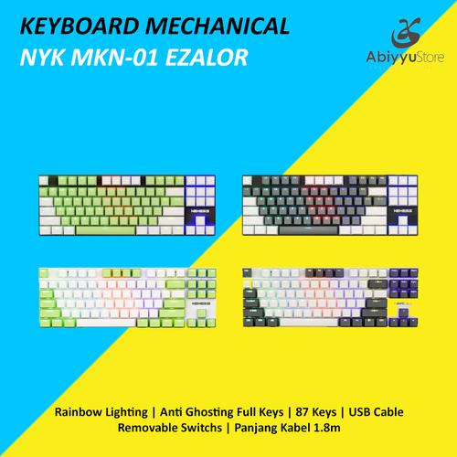 Jual Keyboard Gaming NYK Nemesis Ezalor MKN01 Mechanical Komputer PC ...