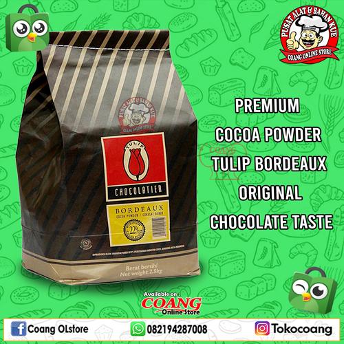 Jual TULIP BORDEAUX COCOA POWDER KEMASAN ZAK 2,5 KG - BUBUK COKLAT ...