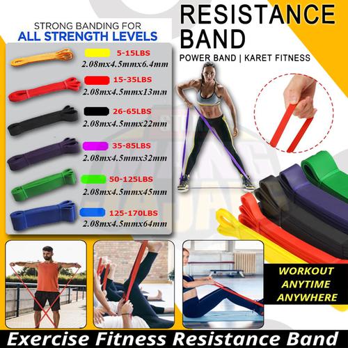 Jual Resistance Band / Power Band Stretching karet Fitness Yoga Gym ...