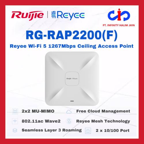 Jual Ruijie Reyee RG-RAP2200(F) Wi-Fi 5 1267 Mbps Ceiling Access Point ...