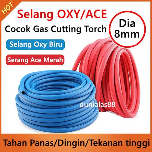 Jual Selang Las Blender Oksigen Oxy Acetylene Gas Welding Hose 8mm 3 ...